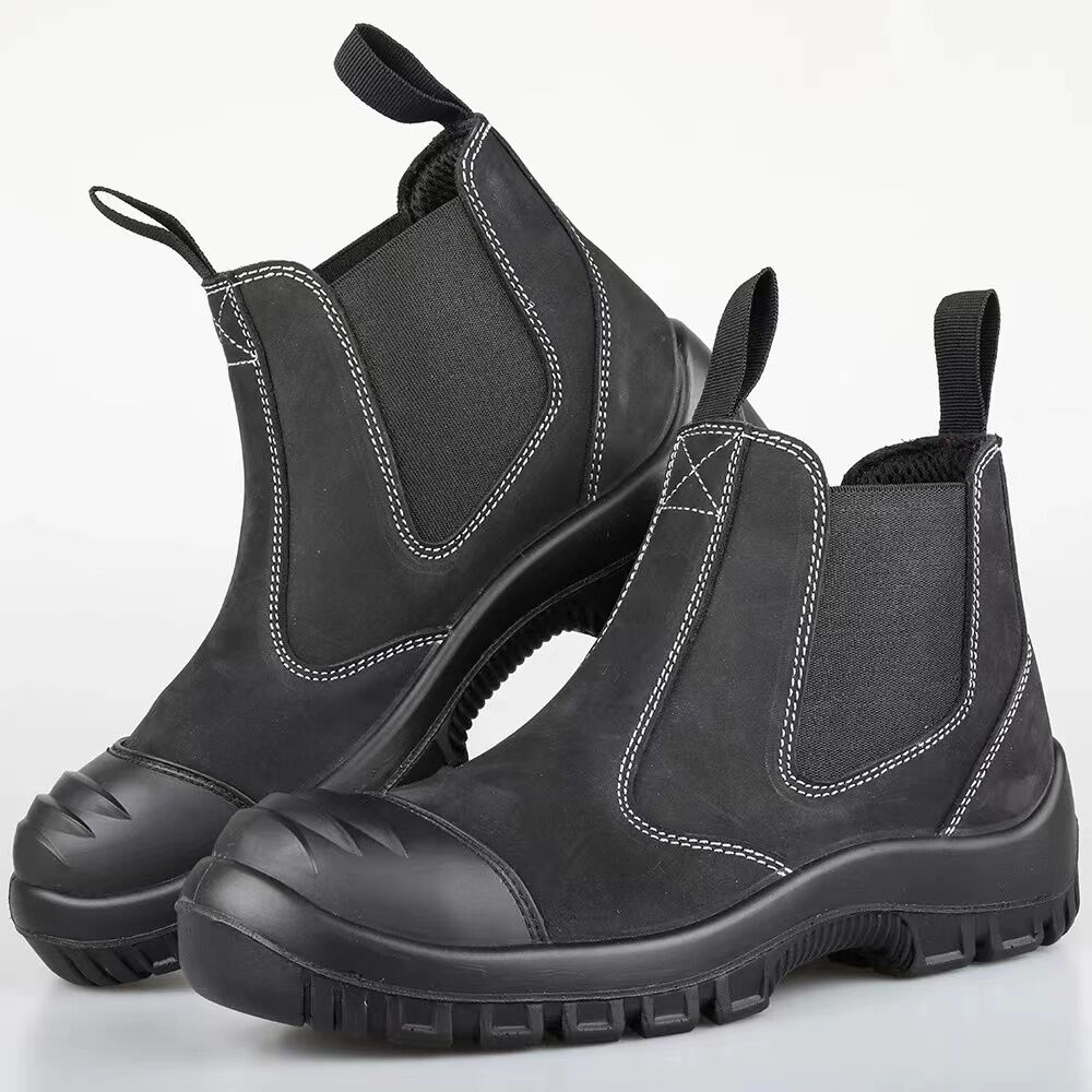 Cleab® SM822-2 Safety Shoes Slip On Industrial Elastic Safety Boots Men ...